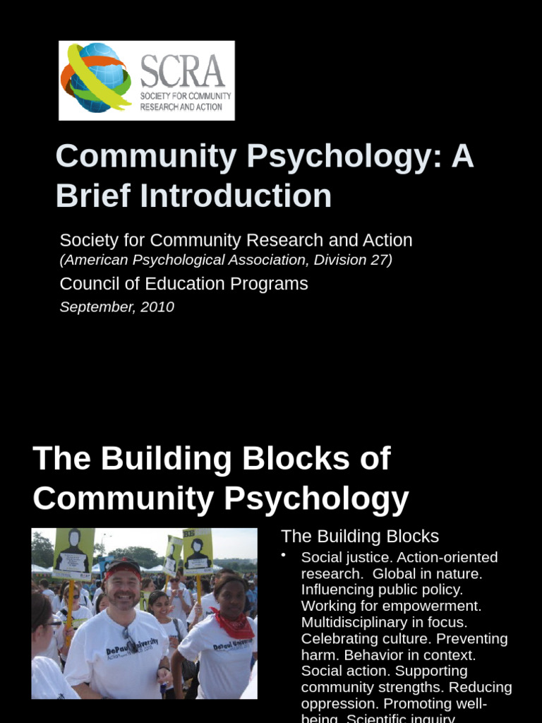What Is Community Psychology | PDF | Psychology | Community