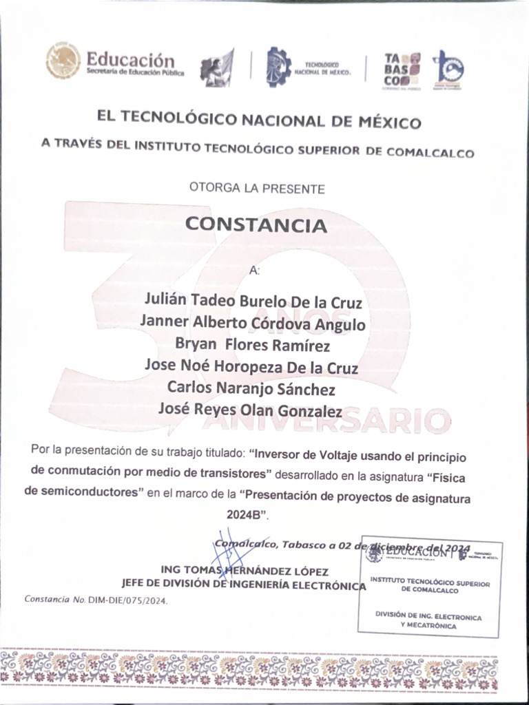 Constancia | PDF