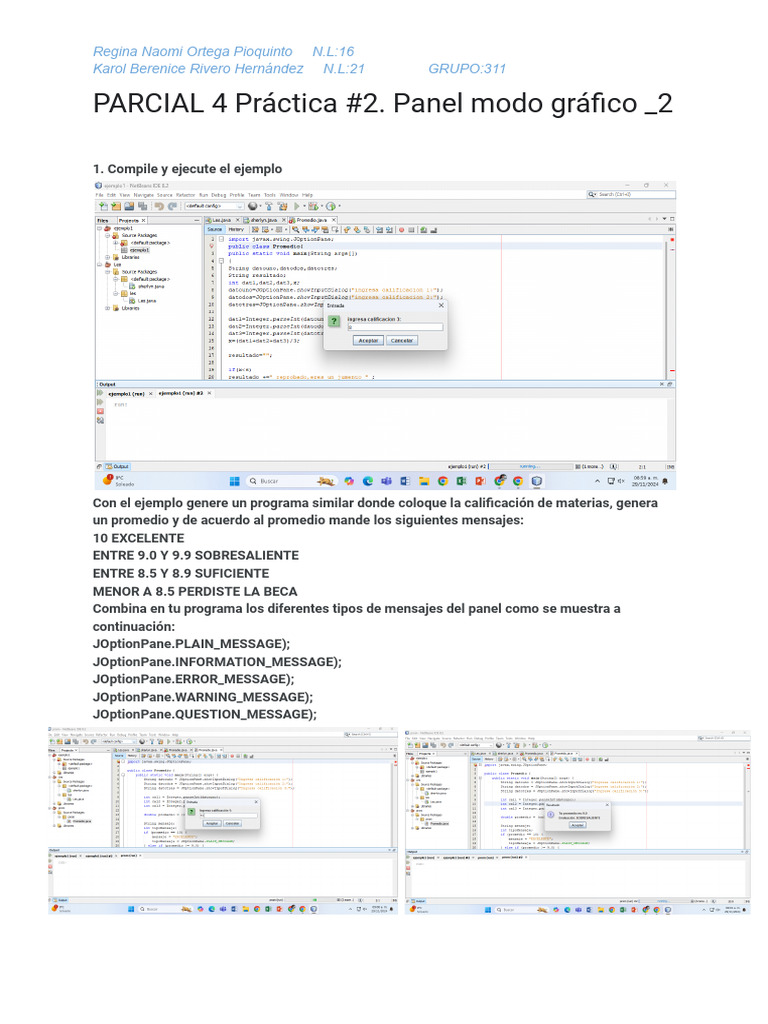 PARCIAL 4 Practica #2. Panel modo gráfico_2 (1) | PDF