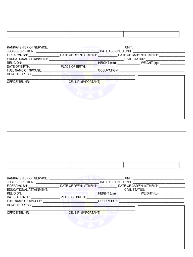 OA-2 Clearance Application Form | PDF