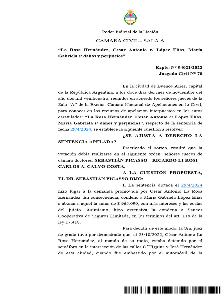 Index Mas Tasa Activa Sala A Cnciv | PDF | Testigo experto | Sentencia ...