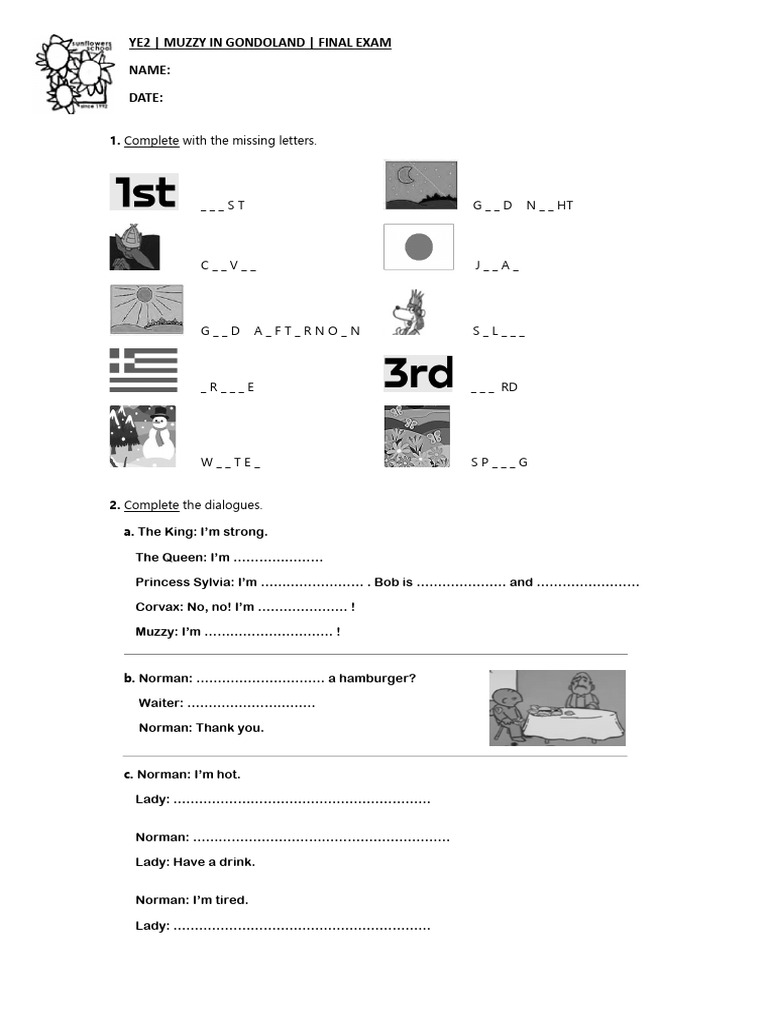 BIG MUZZY - Final Test | PDF