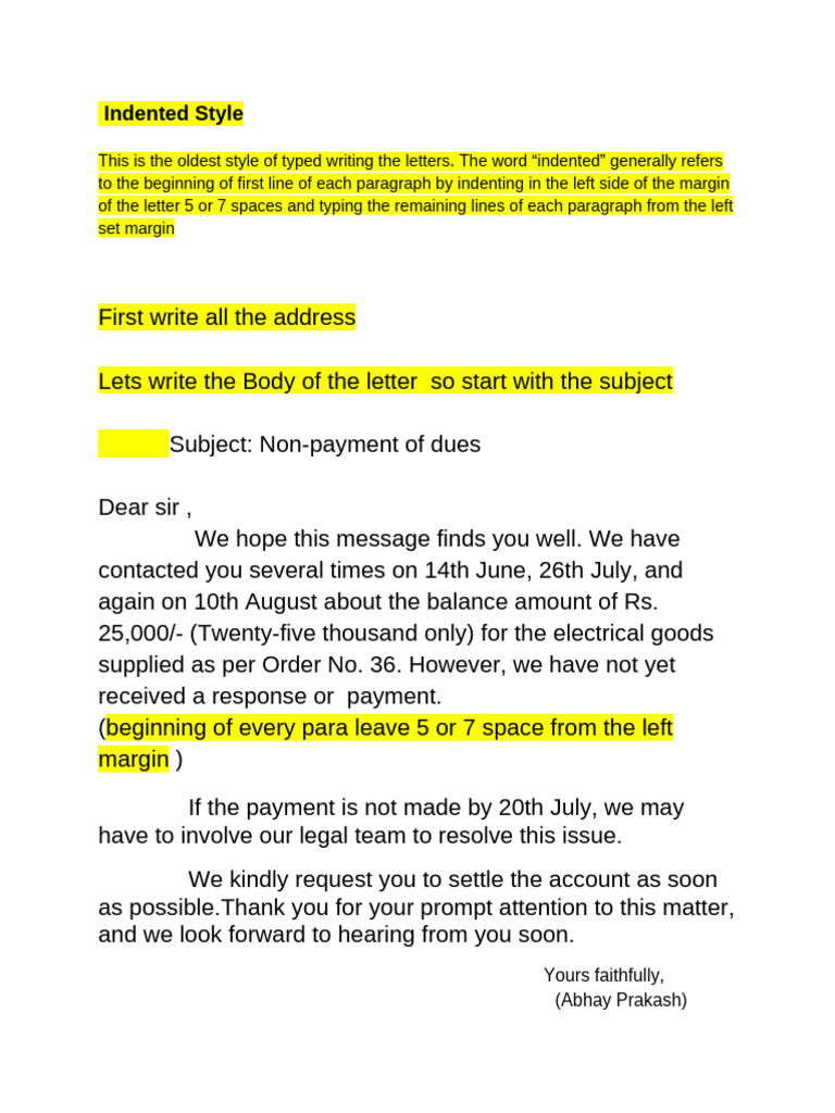 Indentend Style-Typography | PDF