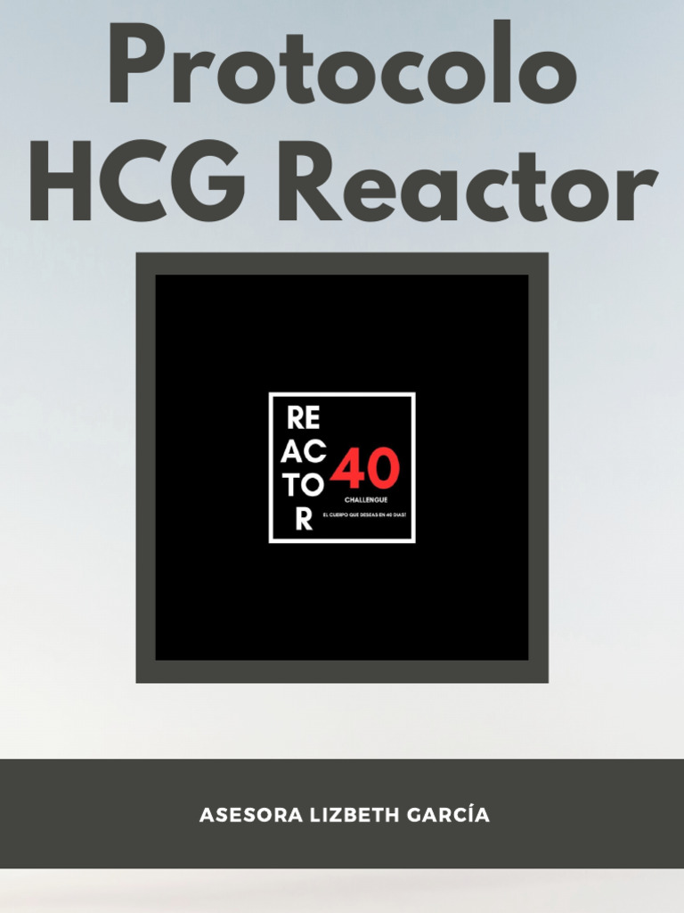 Protocolo HCG Reactor para Pérdida de Peso | PDF | Dieta | Té