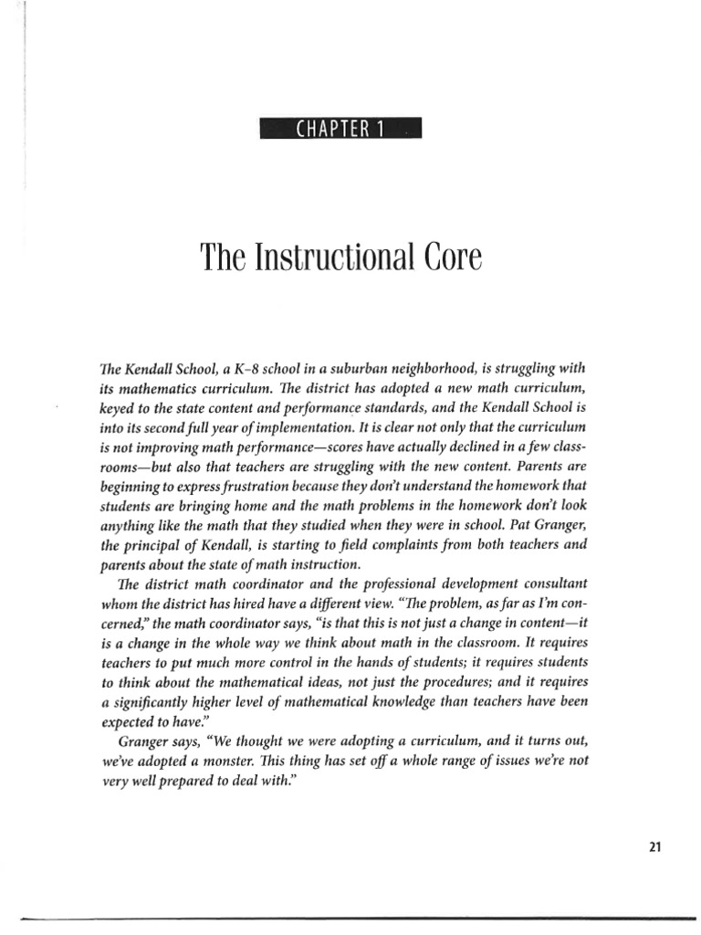 Instructional Core | PDF