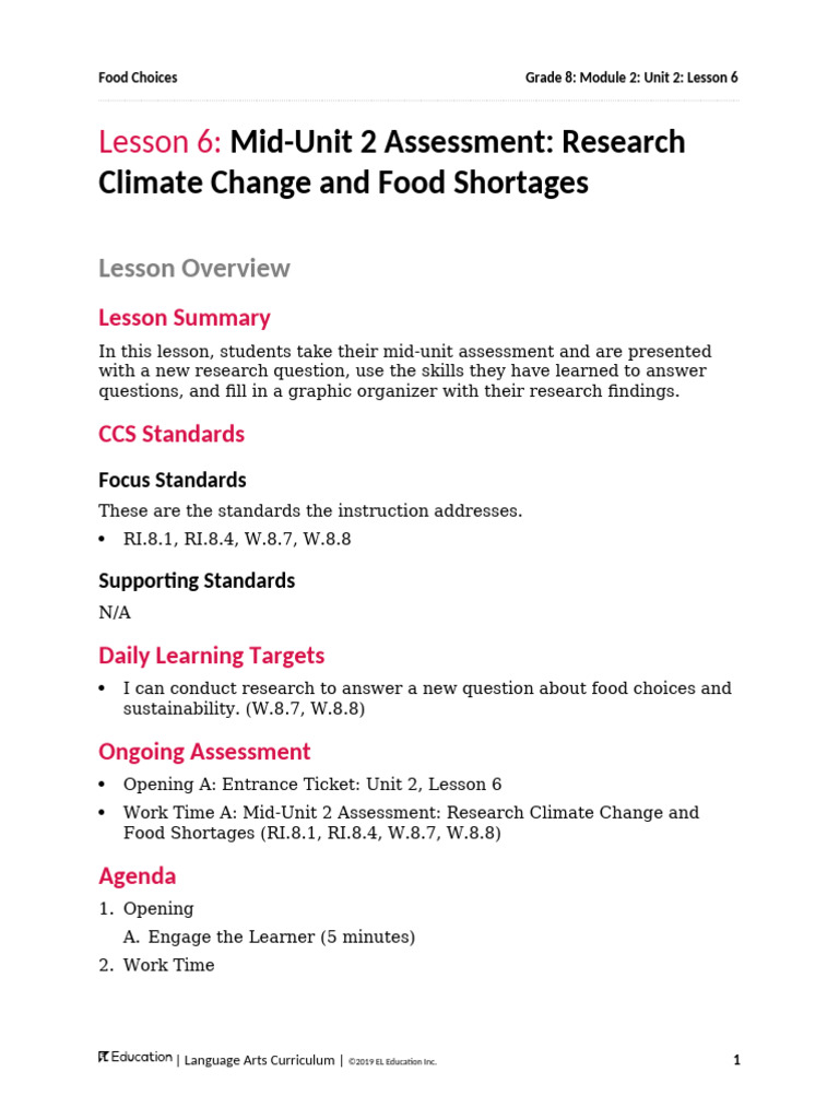 Researching Climate Change Impact | PDF | Educational Assessment ...