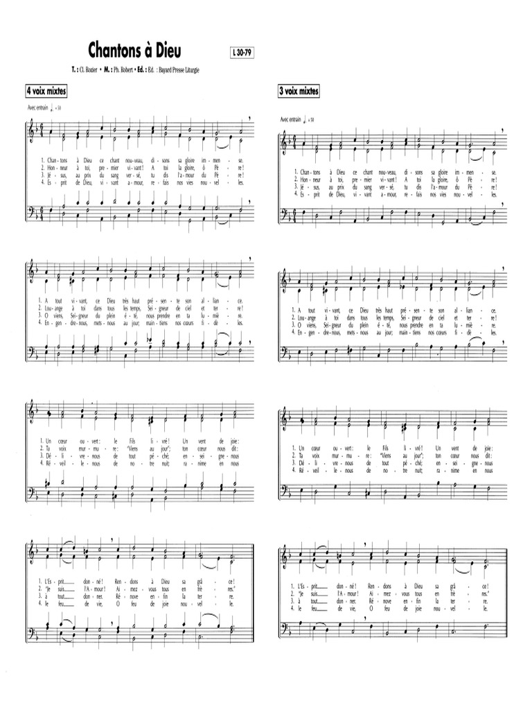 L30-79 Chantons A Dieu | PDF