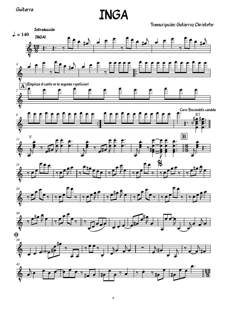 Inga - Ornamentos - Guitarra | PDF