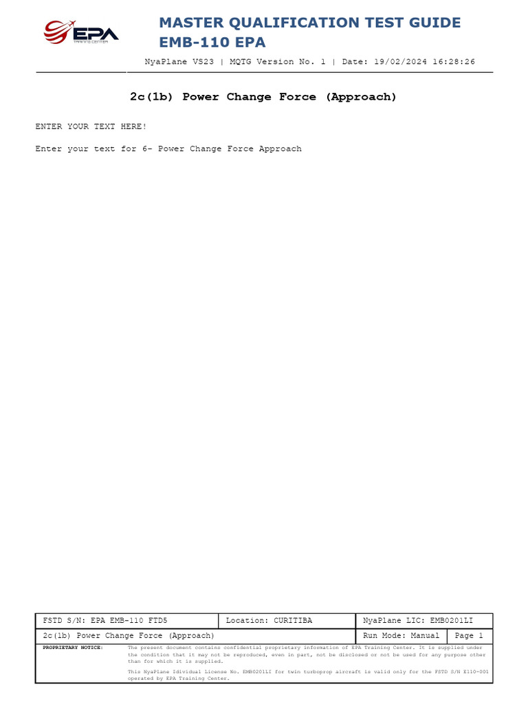 Force MQTG 2.c.1.b Power Change Force (Approach) Conf 1 Dir 1 | PDF ...