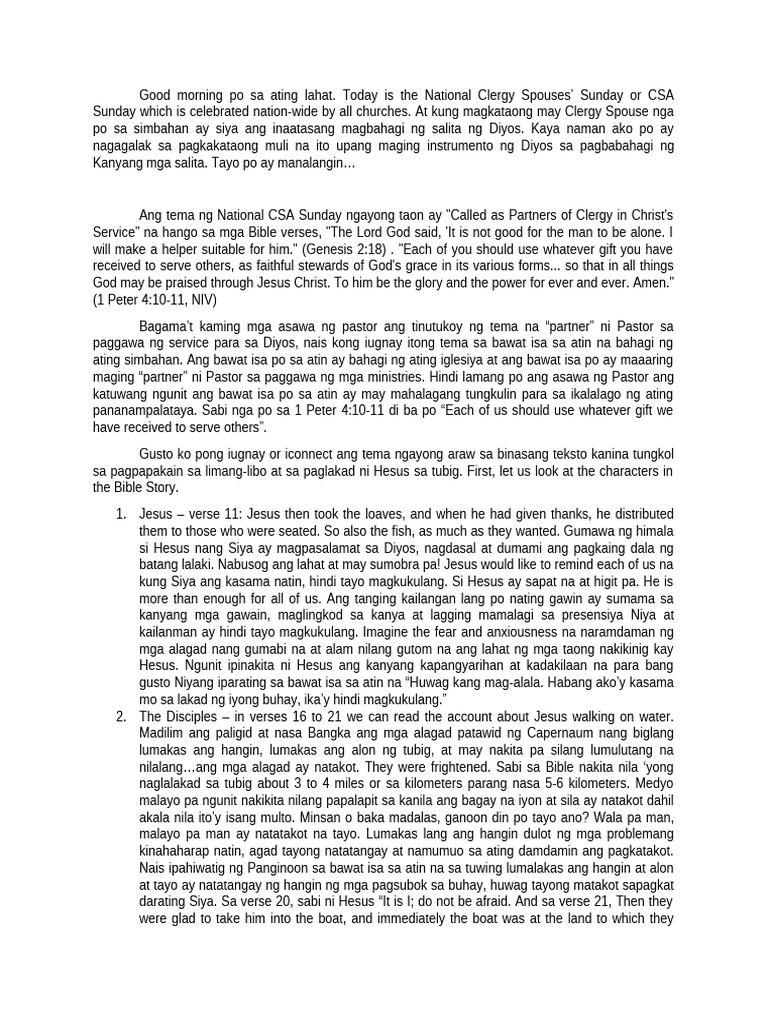 Feeding of 5000 | PDF