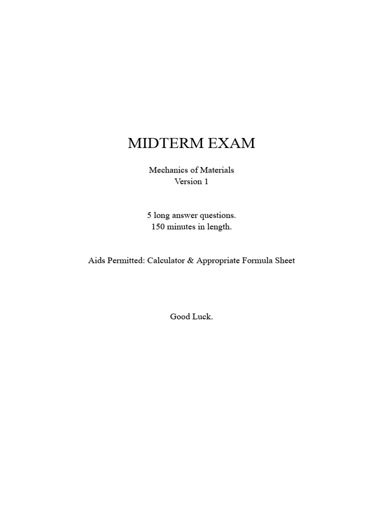 P. Midterm V1 | PDF