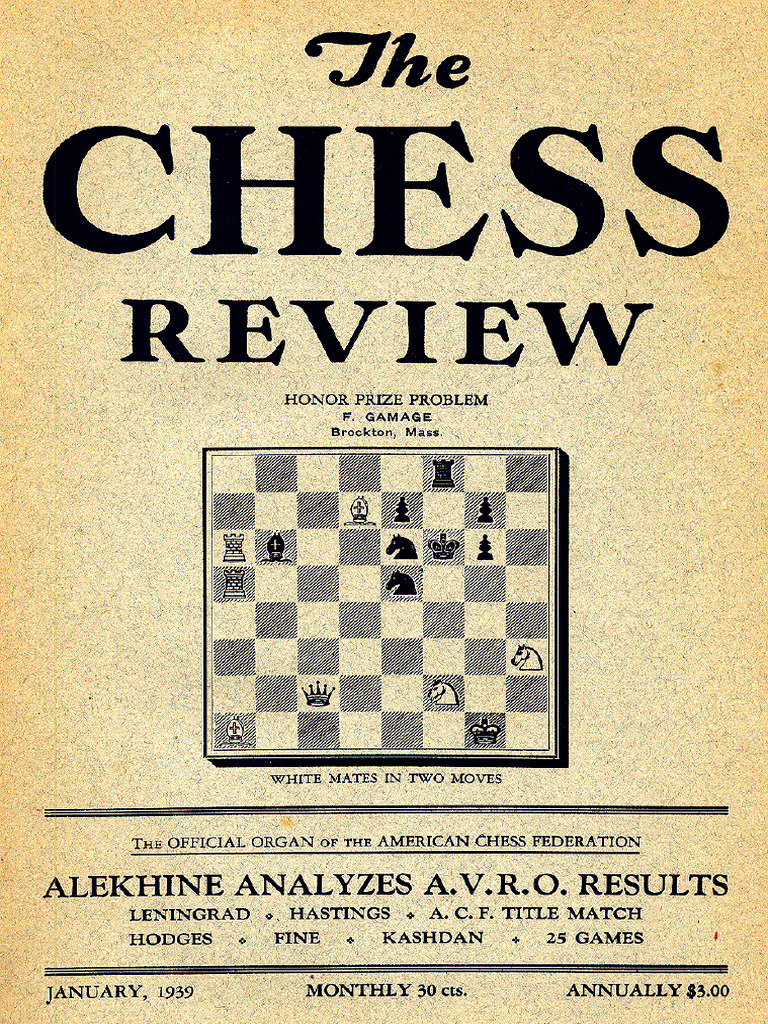 Chess Review 1939 | PDF