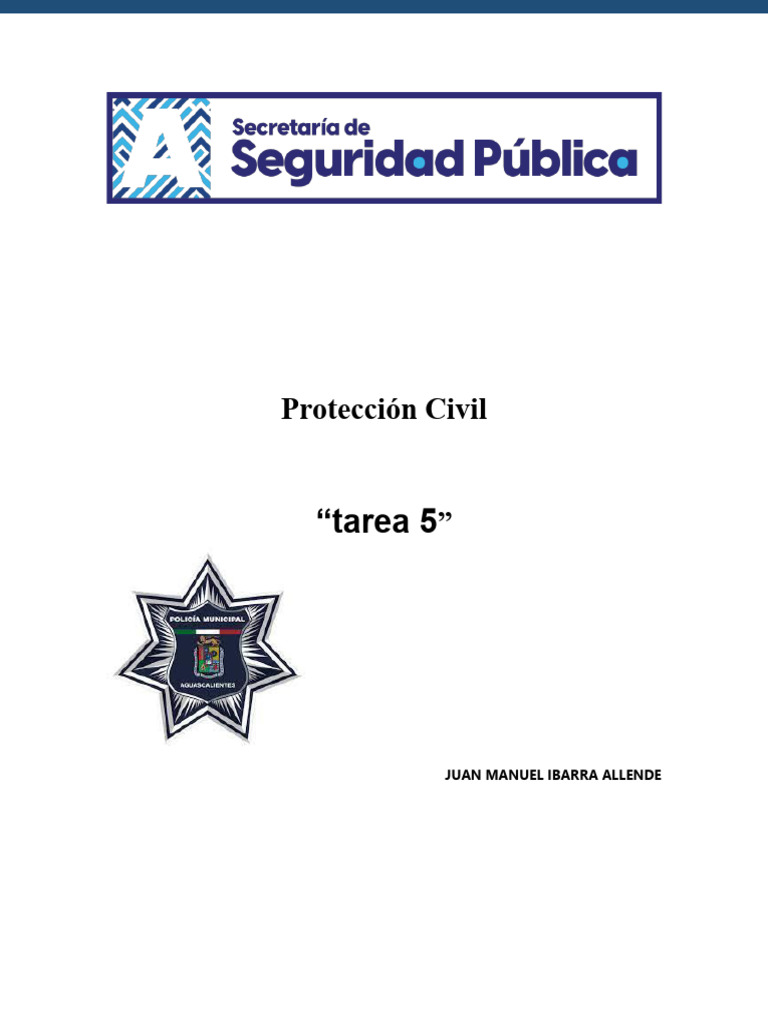 Tarea 5 Prot Civil | PDF