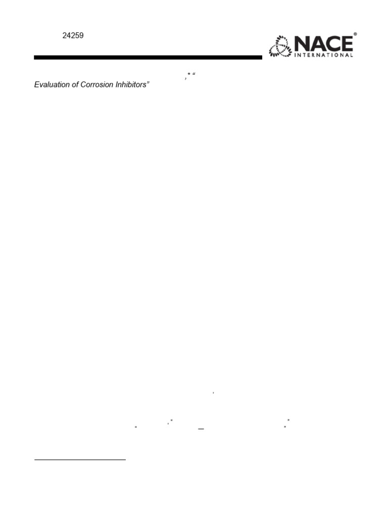 Corrosion Inhibitors in Oil & Gas Evaluation | PDF | Viscosity | Ph