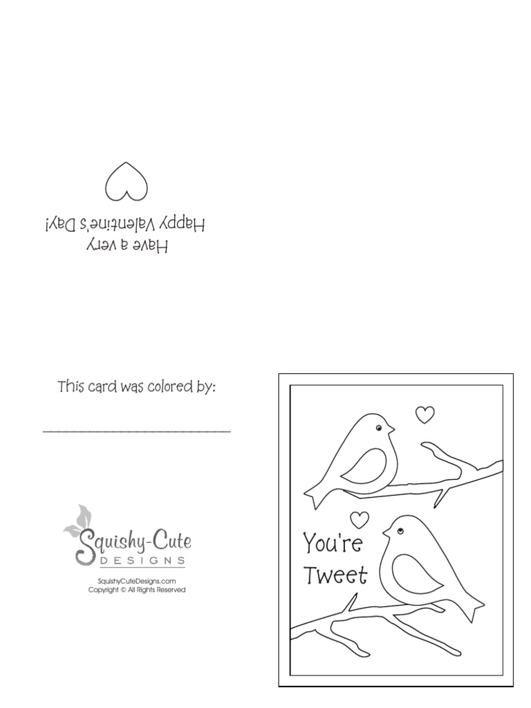 Valentine Card Birds | PDF