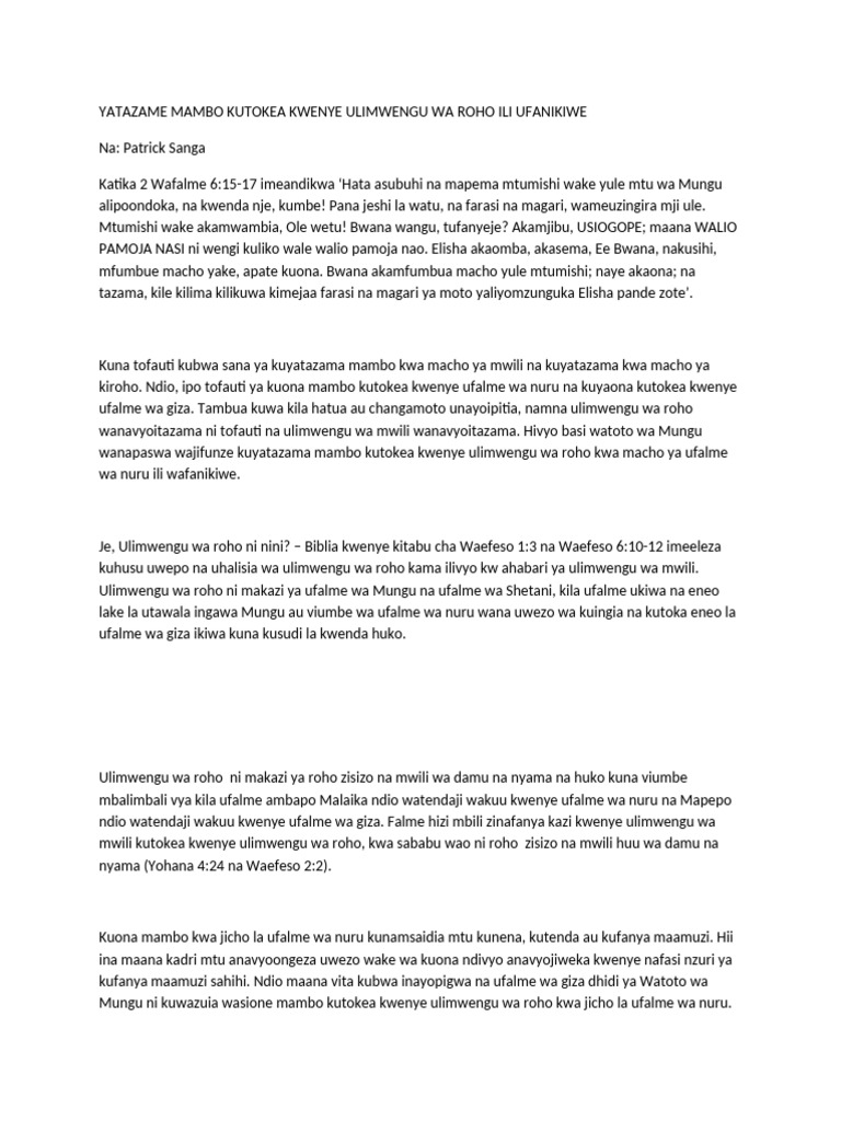 YATAZAME MAMBO-WPS Office | PDF