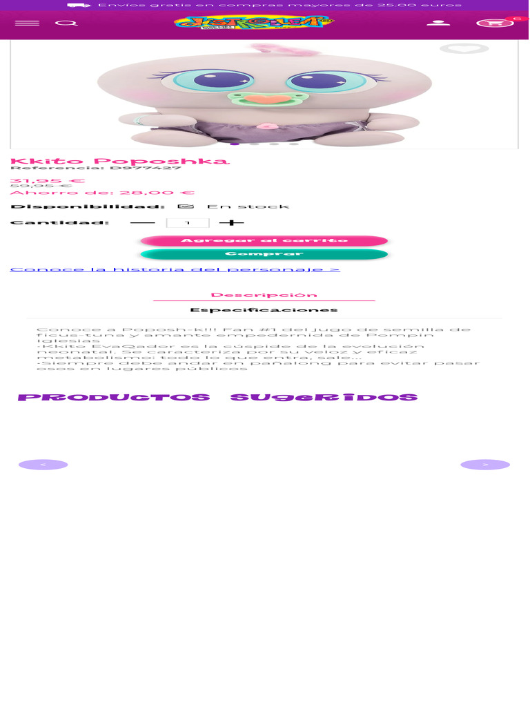 Muñeco Bebé Kkito - Poposh-K - Neonato - Distroller Neonatos Distroller ...