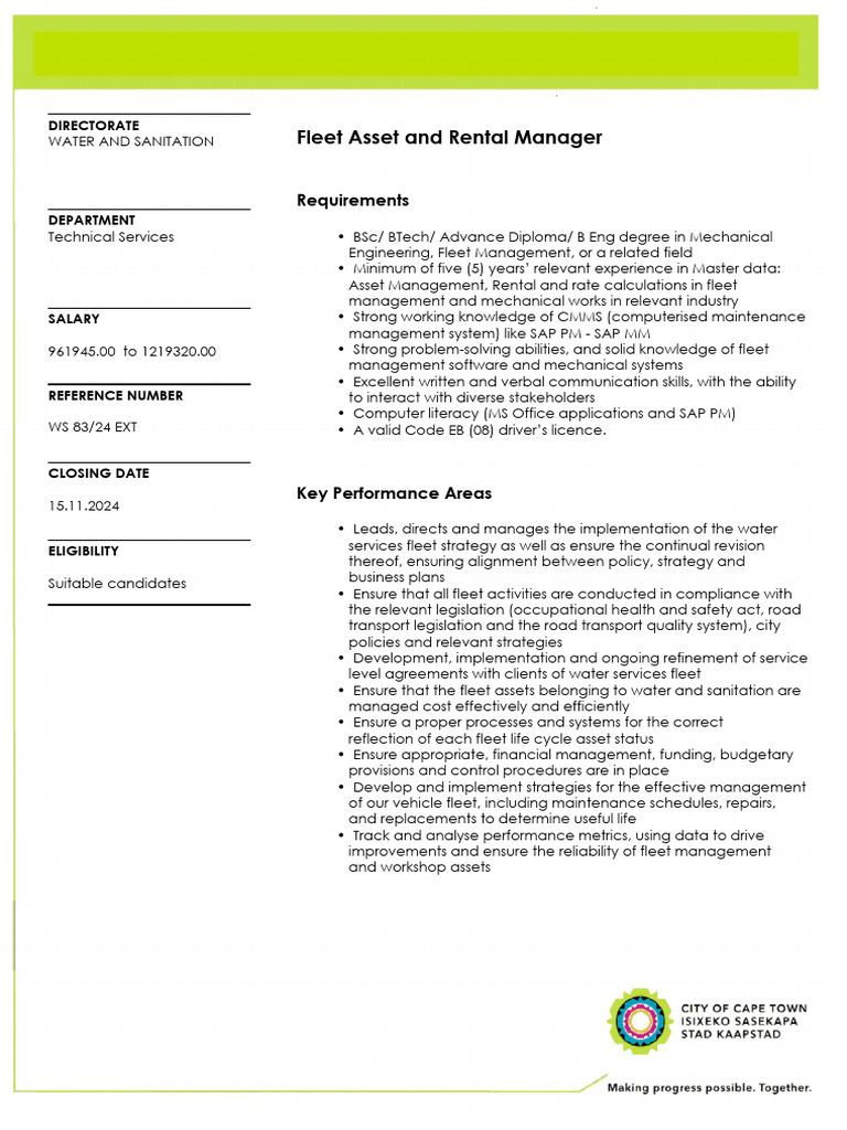 Data Overview - Fleet Asset and Rental Manager | PDF | Performance ...