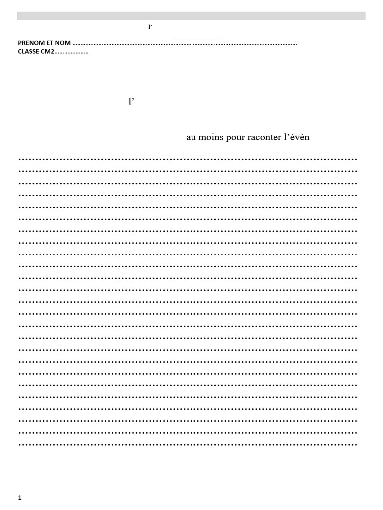 7 - EPREUVES CM2 1er TRIMESTRE 2019-2020. VERSION FINALE | PDF | Grammaire