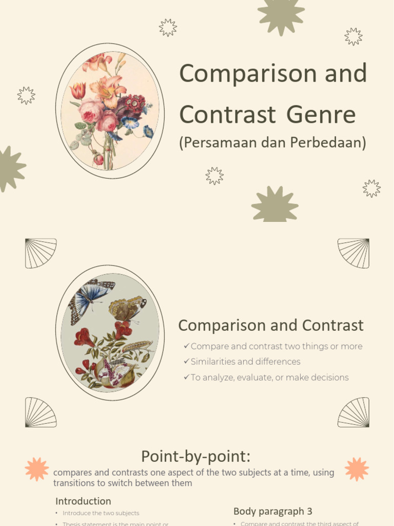 Comparison and Contrast Writing Guide | PDF