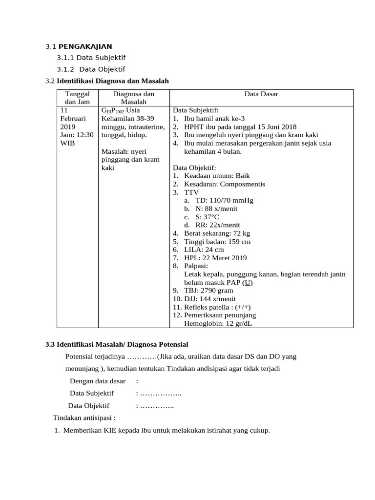 Format_askeb_lengkap_identifikasi_dll[1] | PDF