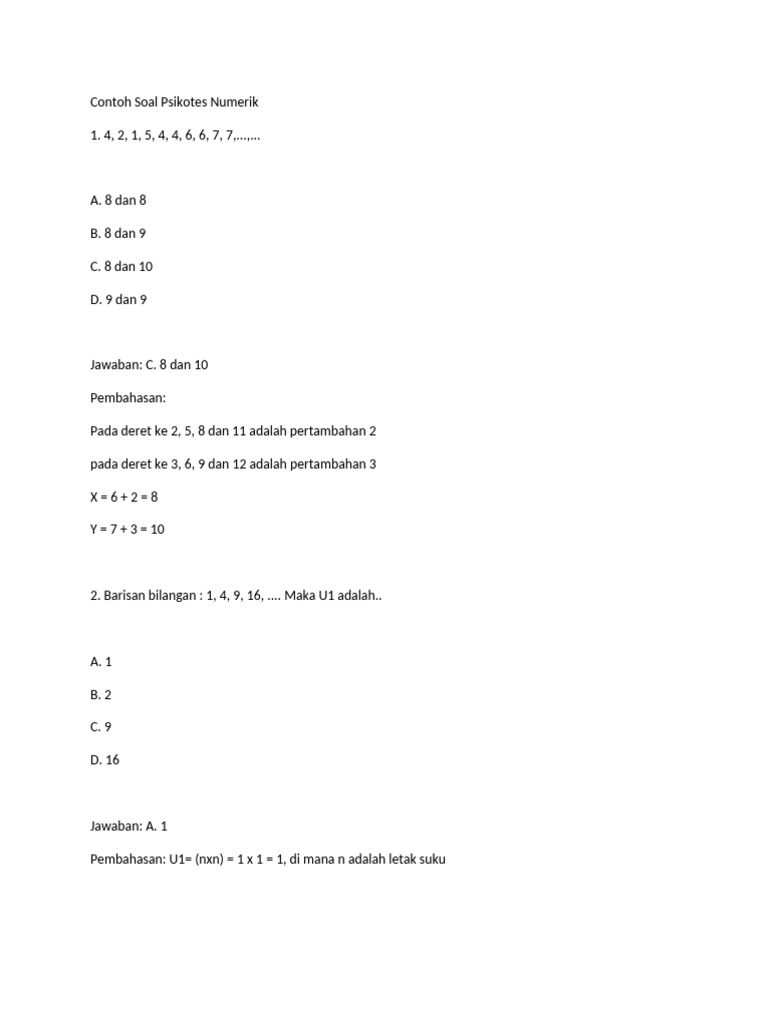 Contoh Soal Psi | PDF
