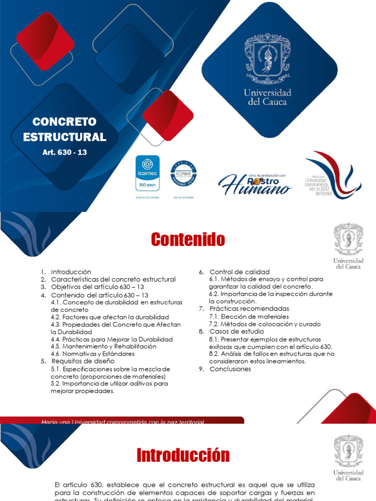 Concreto Estructural: Durabilidad y Normativas | PDF | Hormigón | Cemento