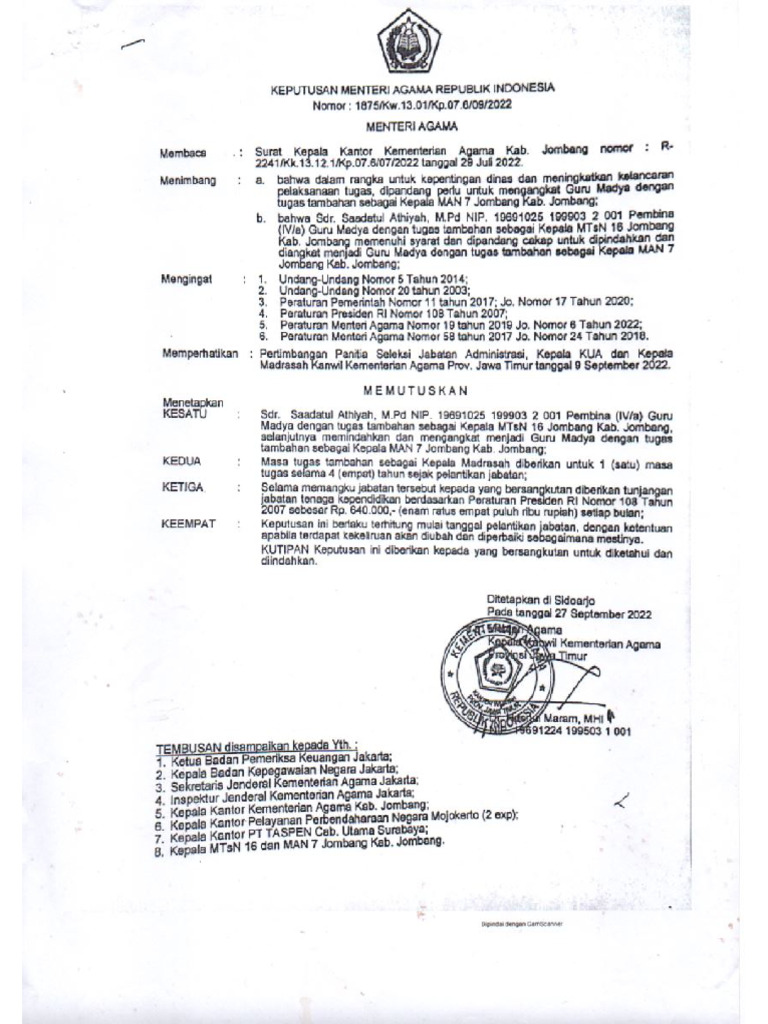 SK BU ATIK | PDF