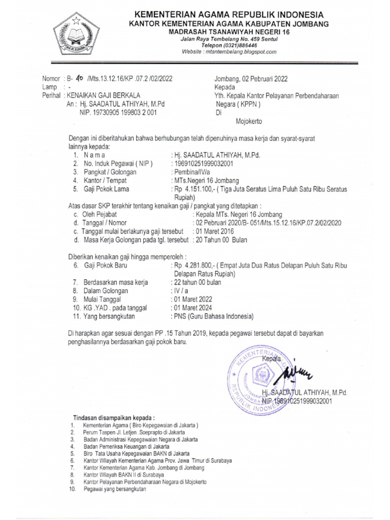 SK KGB BU ATIK | PDF