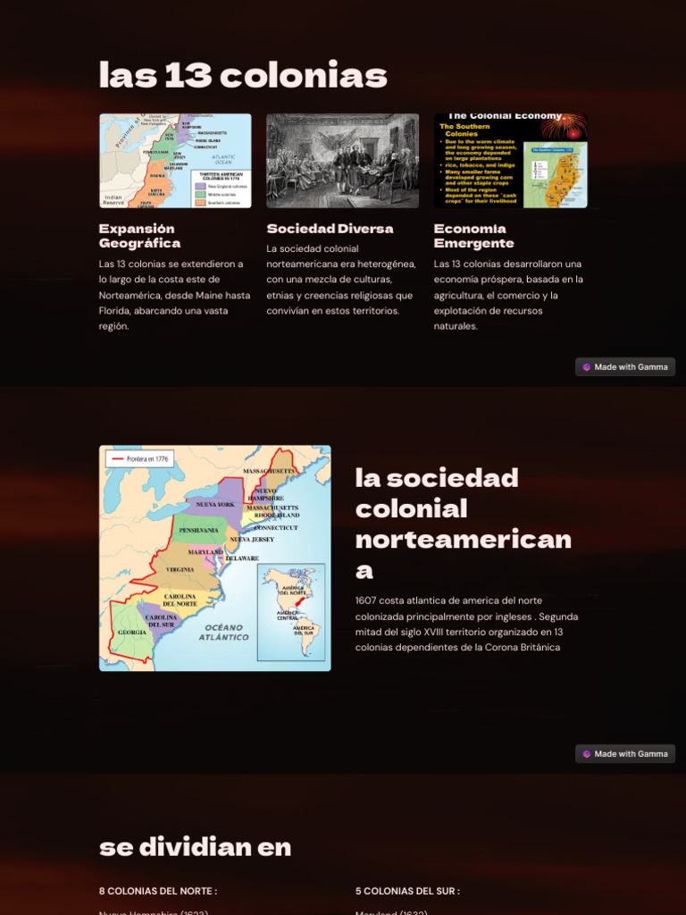 Las 13 Colonias | PDF | Trece colonias