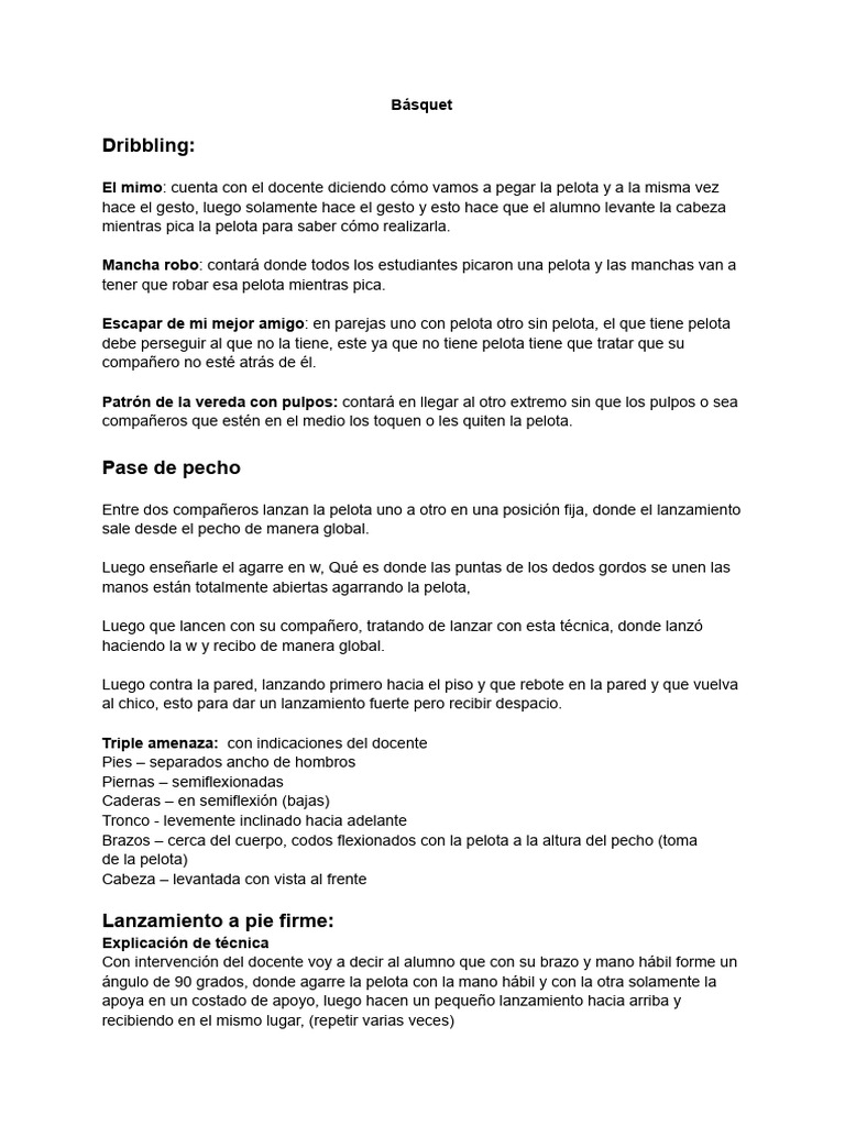 Básquet | PDF