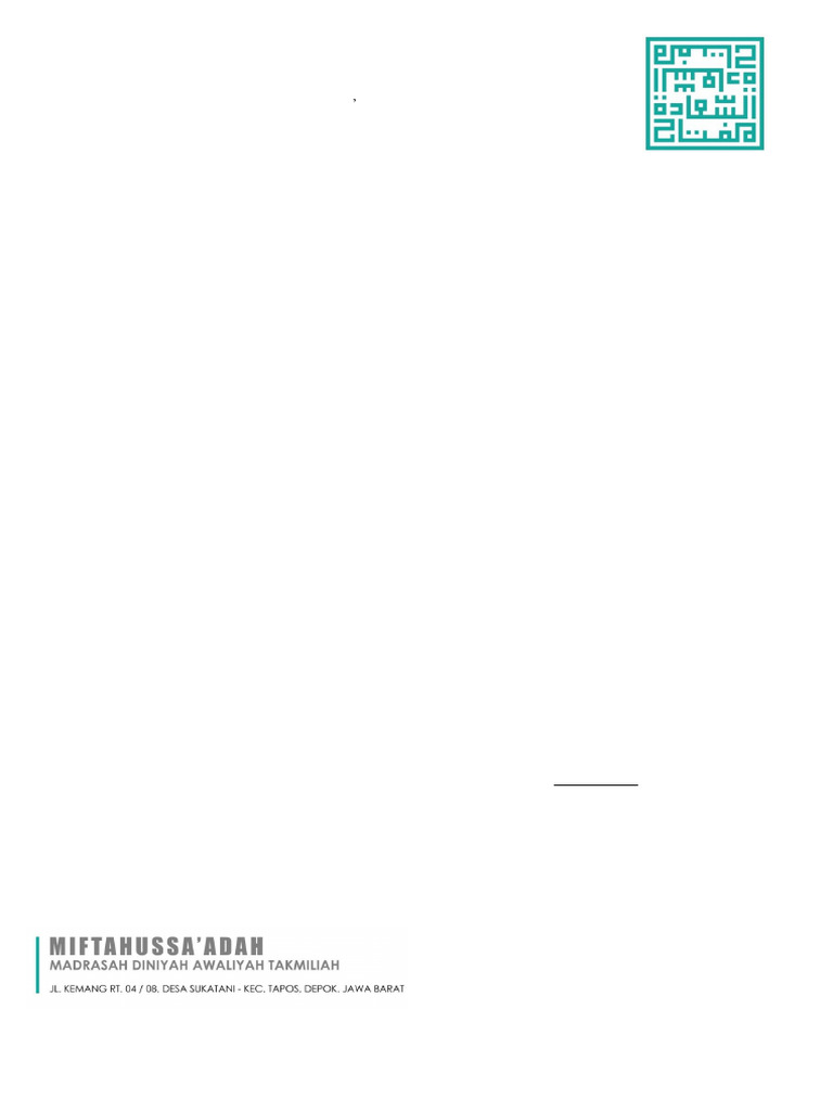 surat UAS semester 1 2024 | PDF