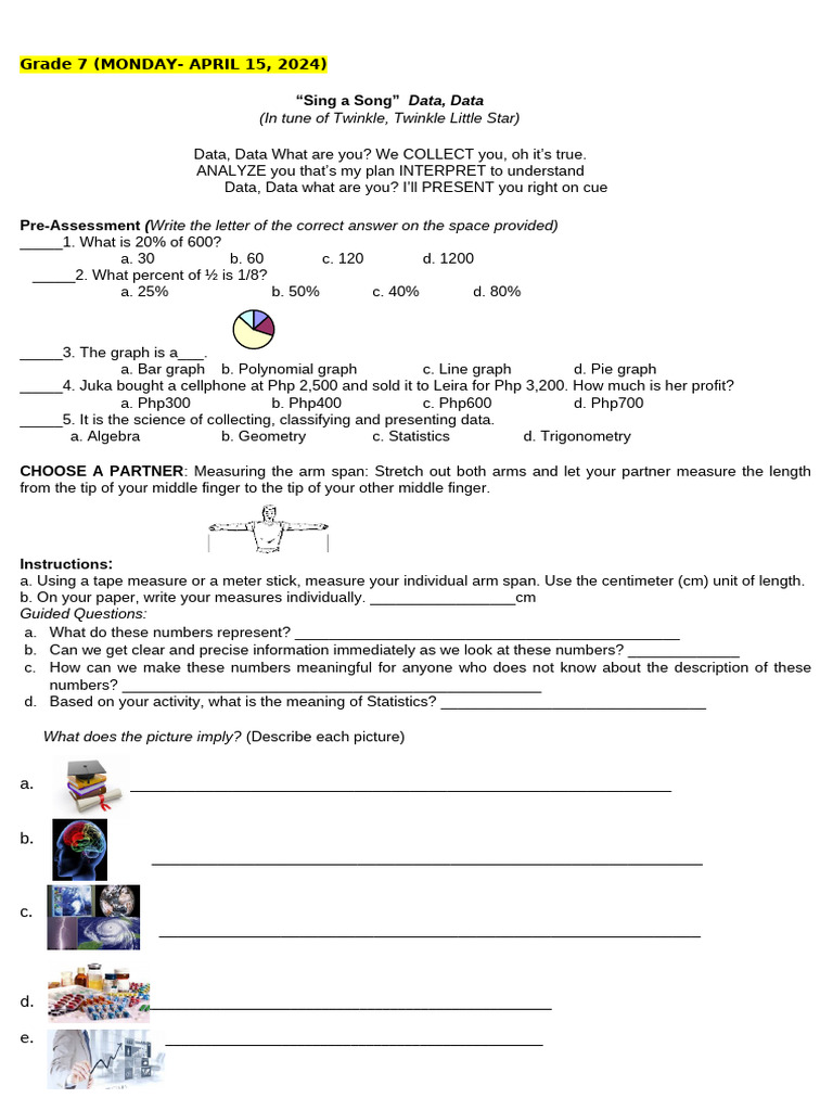 Grade 7-Day 1 | PDF | Statistics | Economics