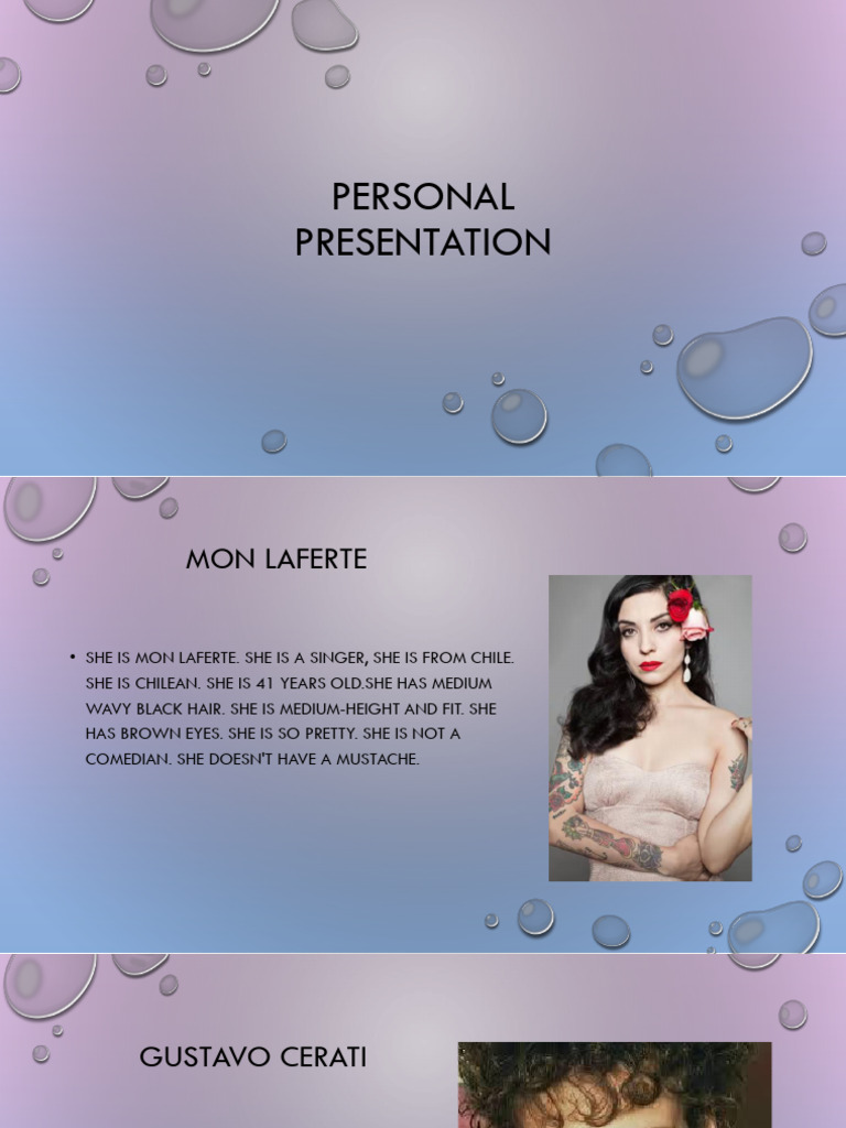 Descripciones Personales | PDF