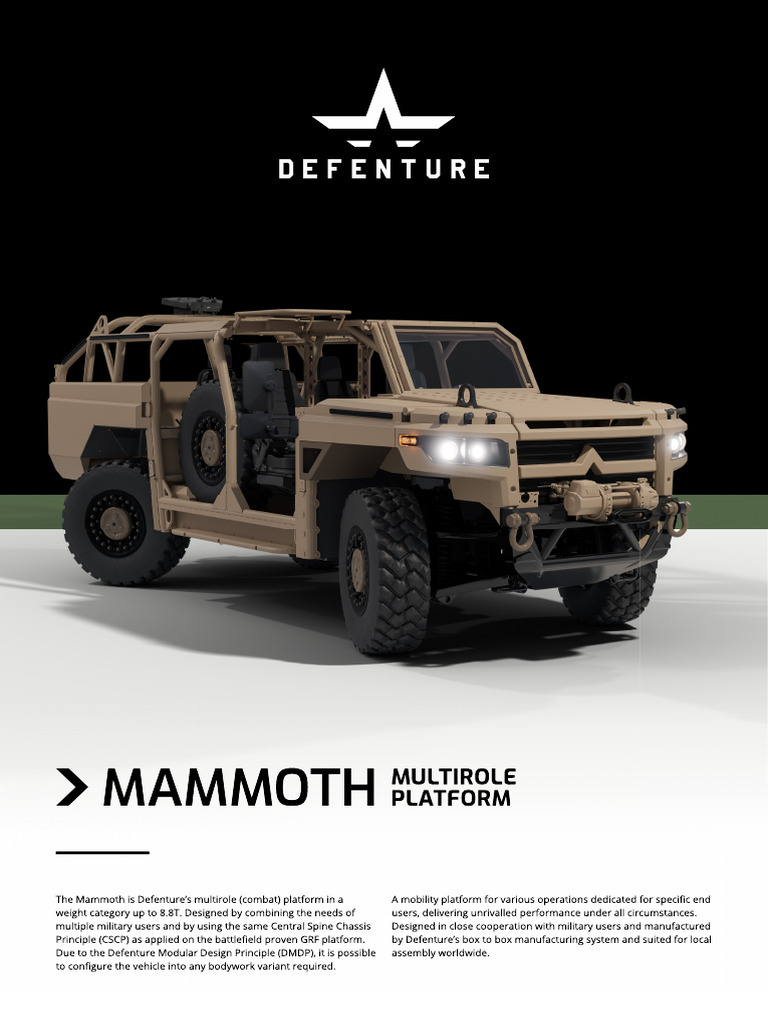 Defenture Leaflet MAMMOTH A4-2pg RGB 01 | PDF | Anti Lock Braking ...