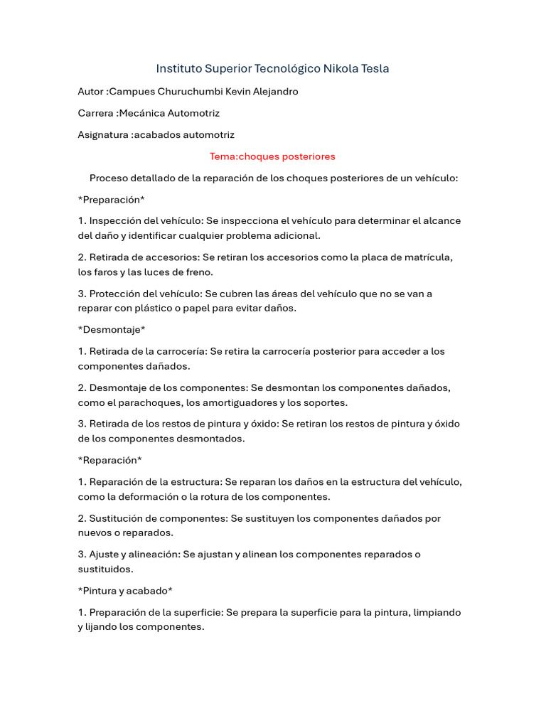 Choques | PDF