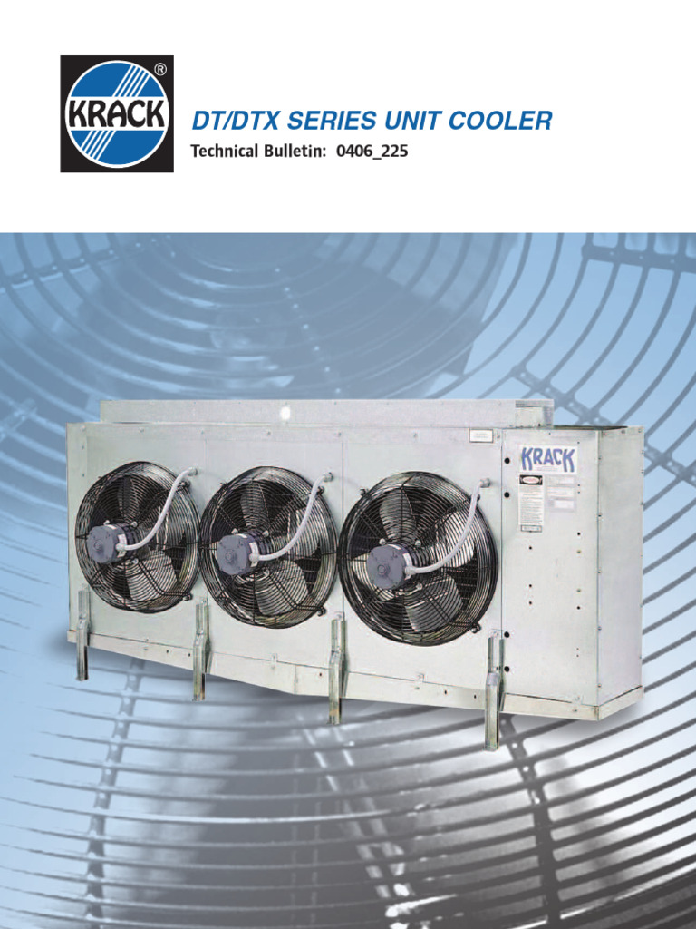 Krack - DT-DTX Series Unit Cooler | PDF | Pipe (Fluid Conveyance ...