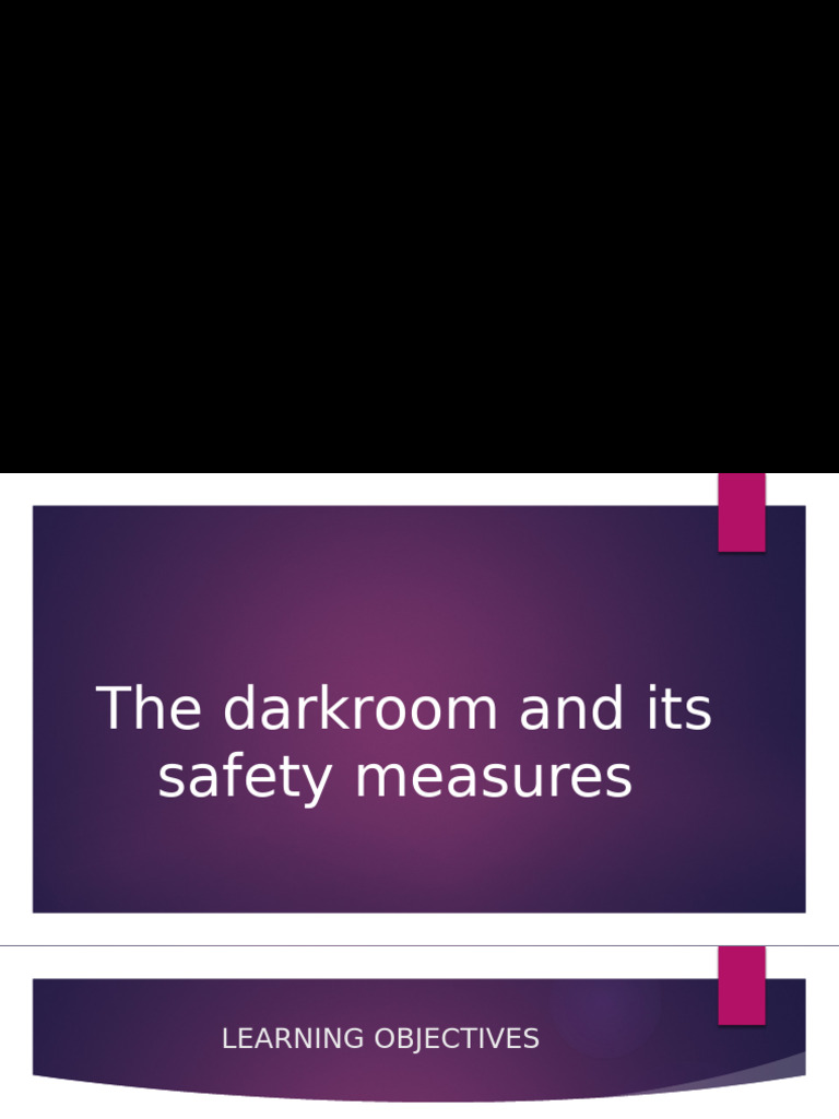 Darkroom Safety | PDF