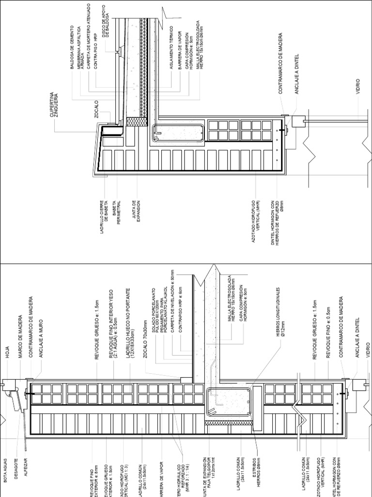 Detalle Constructivo de Muro Doble | PDF | Ingeniero civil | Diseño ...