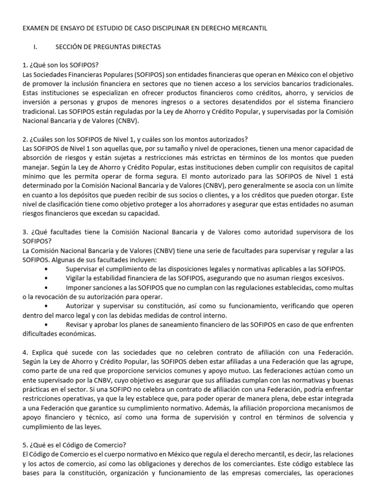 SOFIPOS y su Regulación en México | PDF | Bancos | Cooperativa