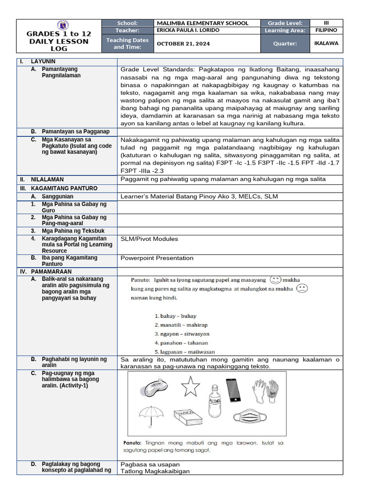 Daily-Lesson-Plan-Template | PDF