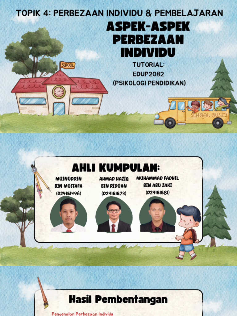 Topik 4 Perbezaan Individu & Pembelajaran - Aspek-Aspek Perbezaan ...