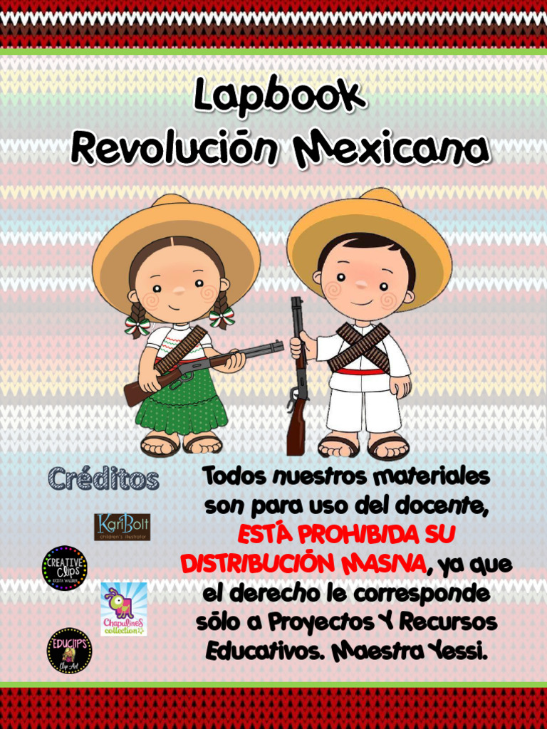 2° Sem 12 LAPBOOK REVOLUCIÓN MEXICANA | PDF | revolución mejicana | México