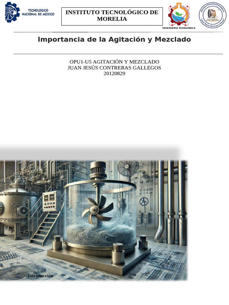Importancia de La Agitación y Mezclado | PDF | Mezcla | Medicamentos ...