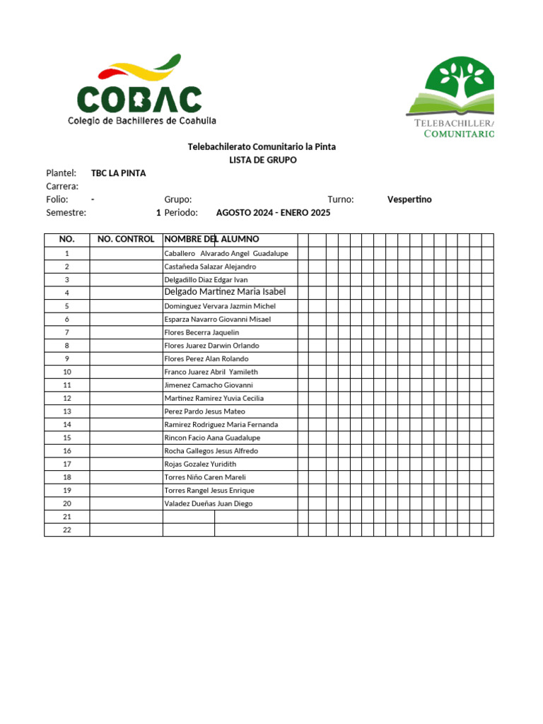 Listas TBC 2024 | PDF