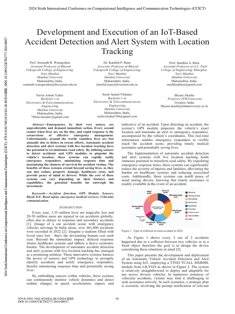 IoT Accident Detection and Alert System | PDF | Internet Of Things ...