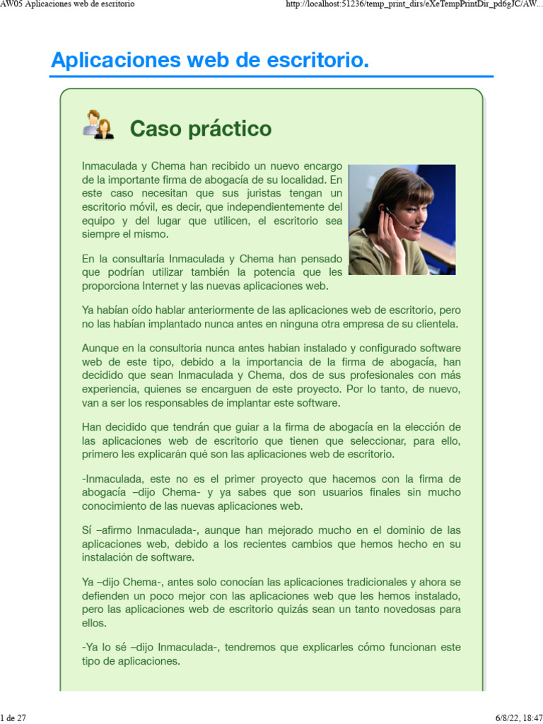 SMR AW05 Contenidos 2022 VI | PDF | Software de la aplicacion | Virtualización de escritorio