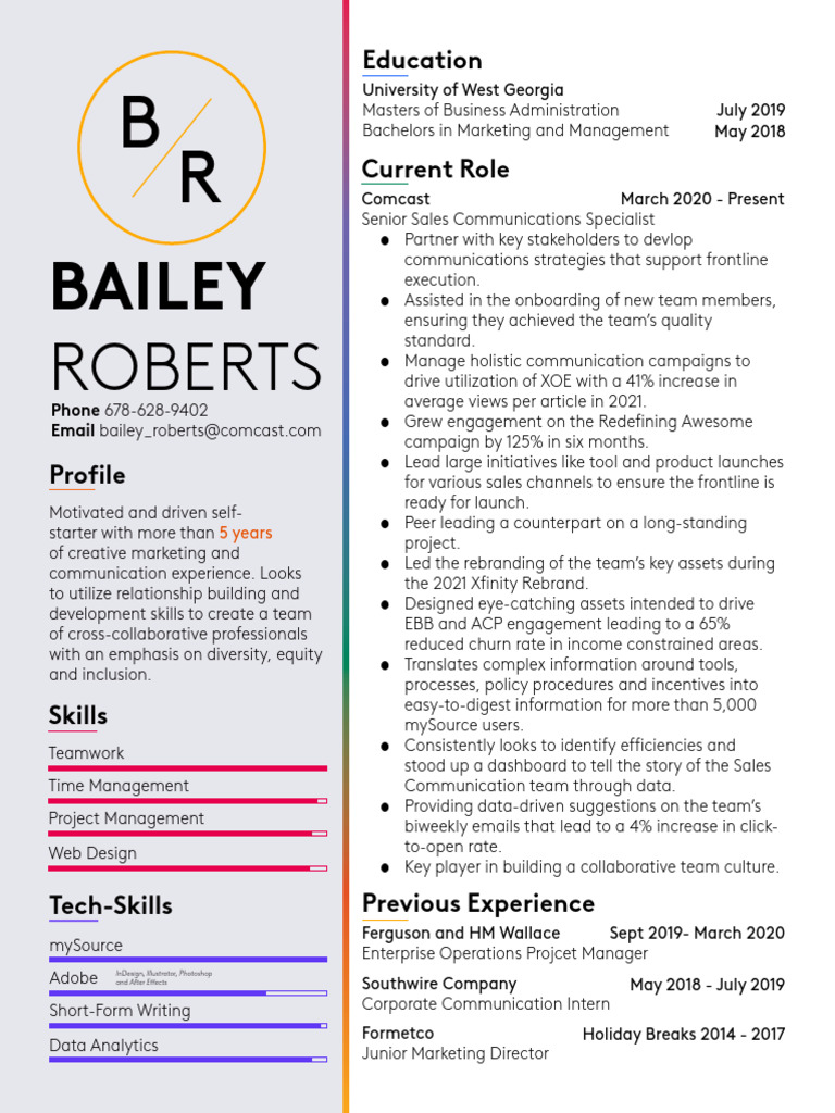 Bailey Roberts Resume | PDF | Business