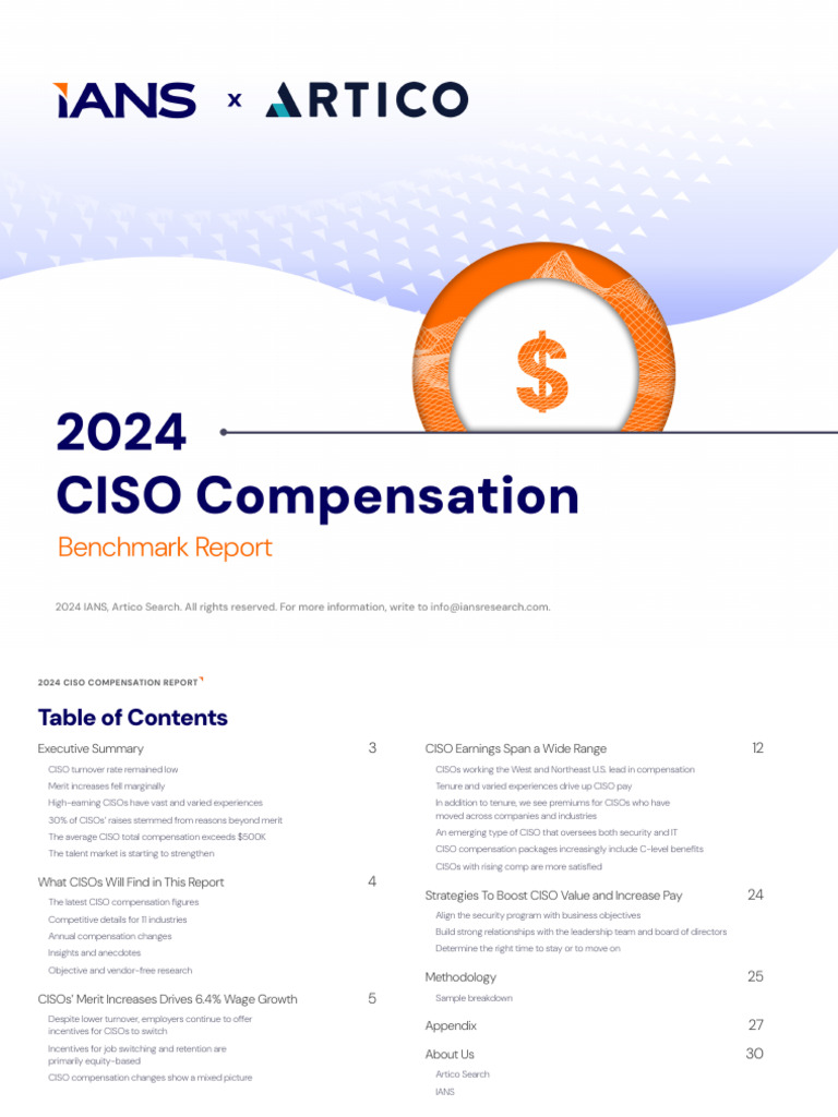 2024 Ciso Compensation Report | PDF | Cost Of Living | Employment