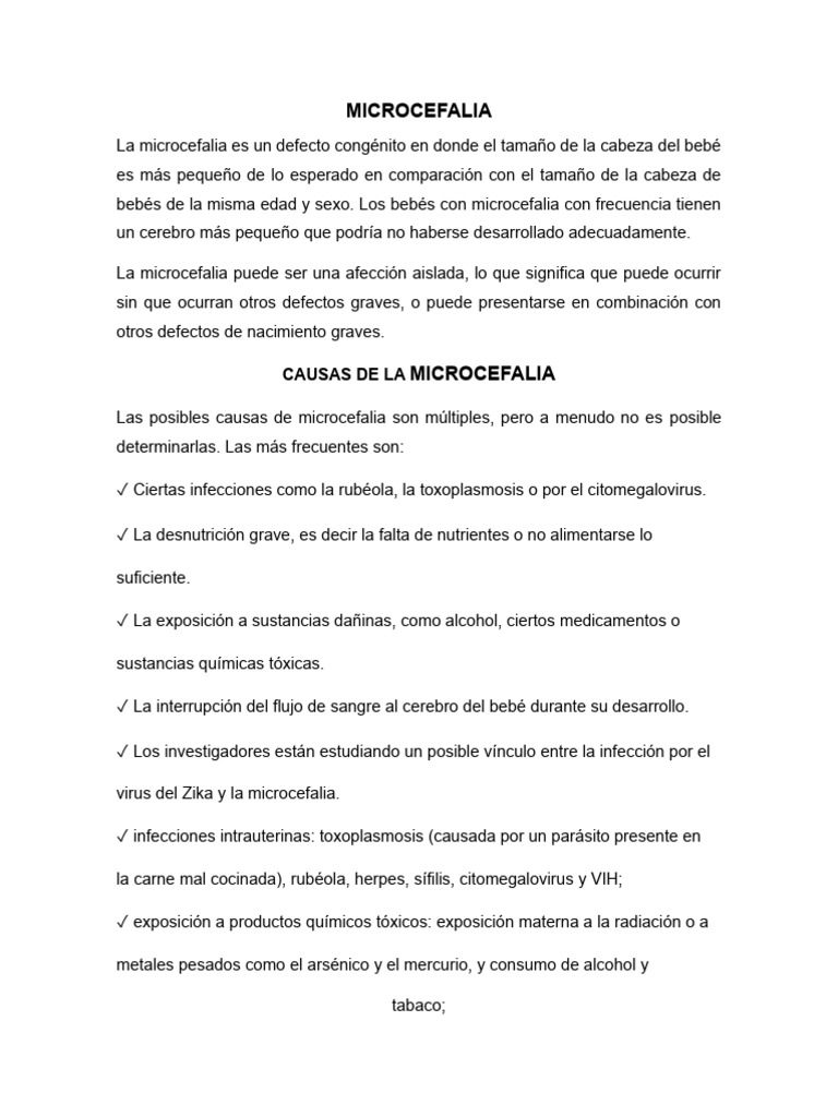 MICROCEFALIA | PDF